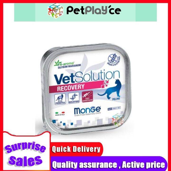 Monge VetSolution RECOVERY Cat Feline Canine 100g WET (Alutray) Vet Solution | Lazada PH