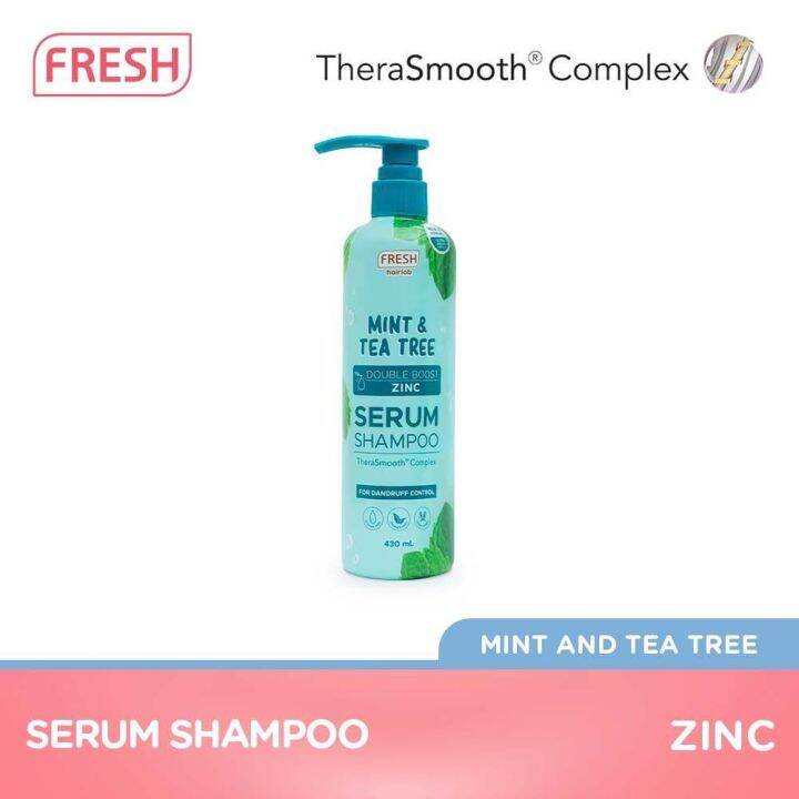 Fresh Hairlab Mint and Tea Tree Zinc Serum Shampoo 430ml - Anti ...