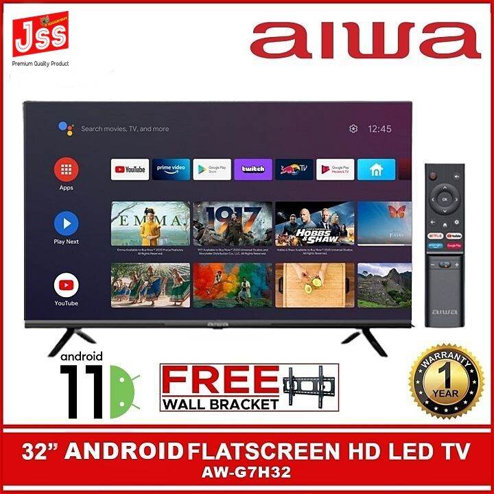 Aiwa 32 Inch Android 11 Frameless Smart HD LED TV (Netflix, Prime Video, LiveTV, AI PONT ...