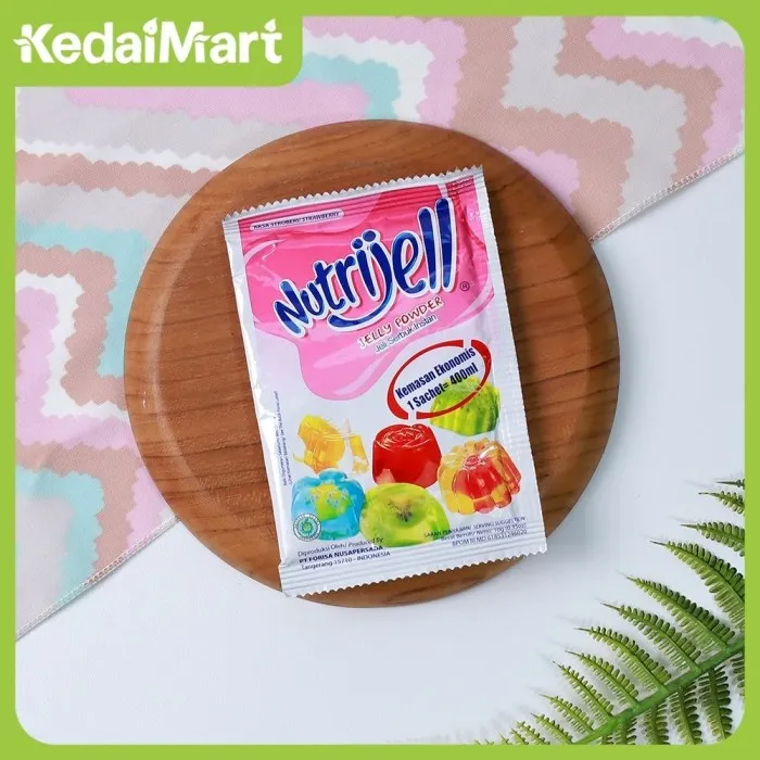 Jelly Powder Nutrijell Rasa Strawberry 10 Gram | Lazada Indonesia
