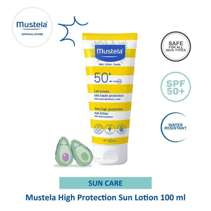 Mustela High protection Sun Lotion 100 ml - Sunscreen Bayi dan Keluarga ...