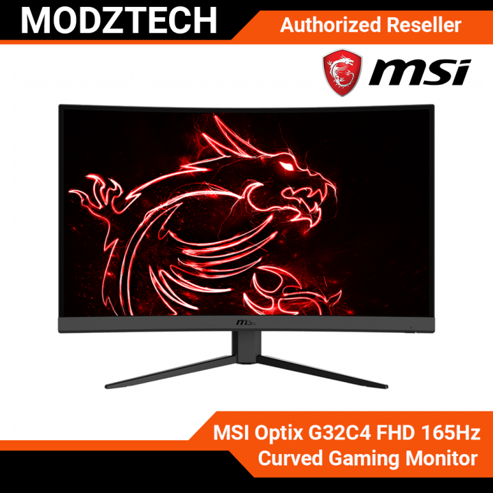 MSI Optix G32C4 31.5" FHD 165Hz Curved Gaming Monitor | Lazada Singapore