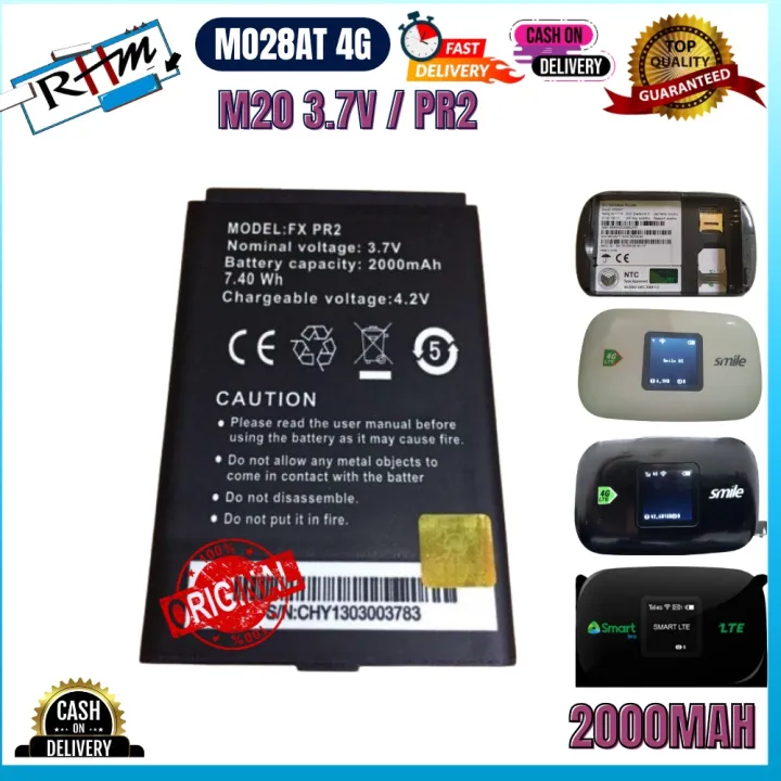 E&MBattery M20 | PR2 for M028AT 4G Wi-Fi, M20/M022 Pocket WIFI, FREE ...