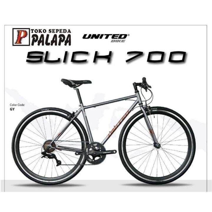 Sepeda Fixie 700C UNITED SLICK 2021 Balap Roadbike Road Bike | Lazada ...