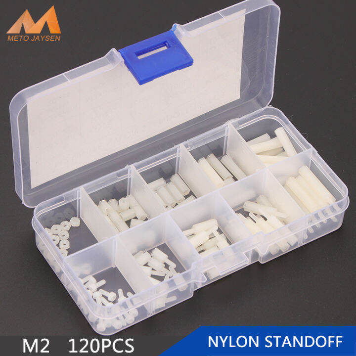 Set Peralatan DIY 120 Buah M2 Laki-laki Perempuan, Baut Segi Enam Nilon ...