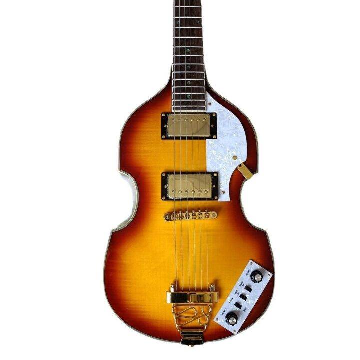 Custom high quality 6 string violin guitar flame maple top handmade ...