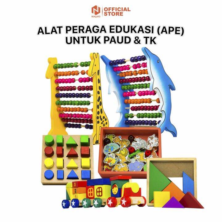 Mainan Kayu Edukasi Anak-Alat Peraga Edukasi Untuk Anak Tk Paud-Alat ...