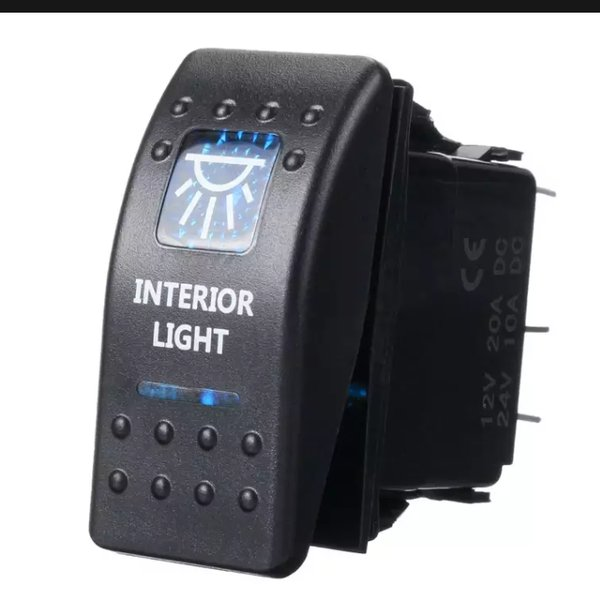 Saklar lampu interior light. saklar lampu mobil universal rocker saklar ...