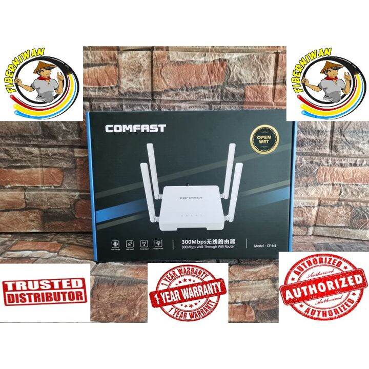 Mga bagong dating COMFAST CF-N1 INDOOR Router 45dBi Omnidirectional Antennas 2.4GHz 300Mbps ...