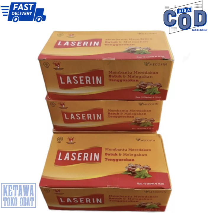 Laserin Obat Batuk Herbal Kemasan Dus Isi 10 Sachet | Lazada Indonesia