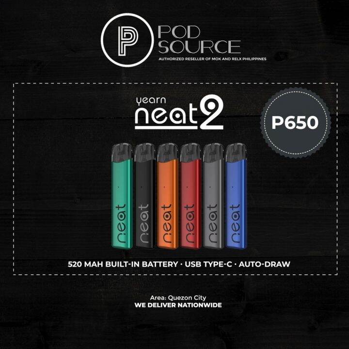 VAPER [AUTHENTIC] Uwell Yearn Neat 2 Pod System Autodraw 520mah Built ...