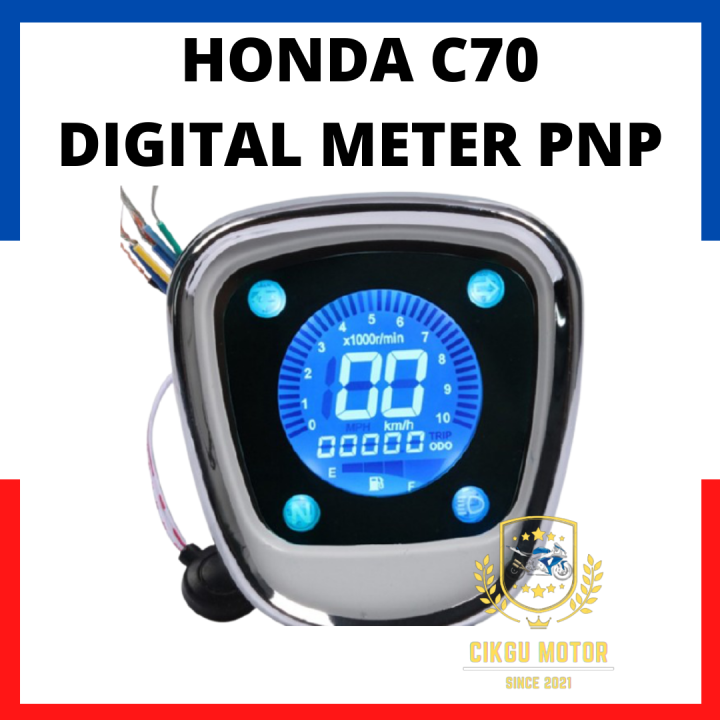 (Ready Stock) HONDA C70 DIGITAL METER PNP (Electronic Speed Digital ...