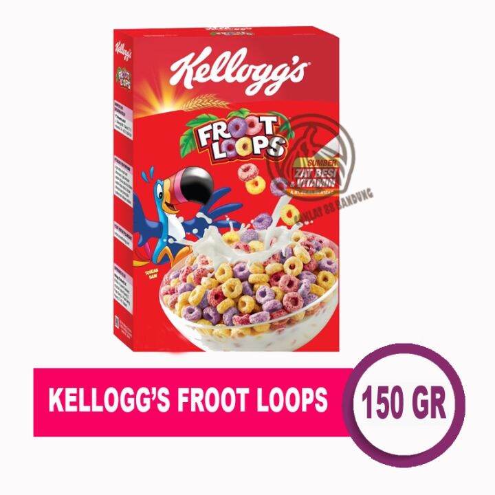 KELLOGG'S FROOT LOOPS CEREAL/SERAL 150GR EX 160GR, KELLOGGS SEREAL ...