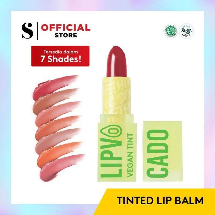 BPOM SOMETHINC LIPVOCADO Vegan Lip Treatment Tint Lip Balm Warna Liptin ...