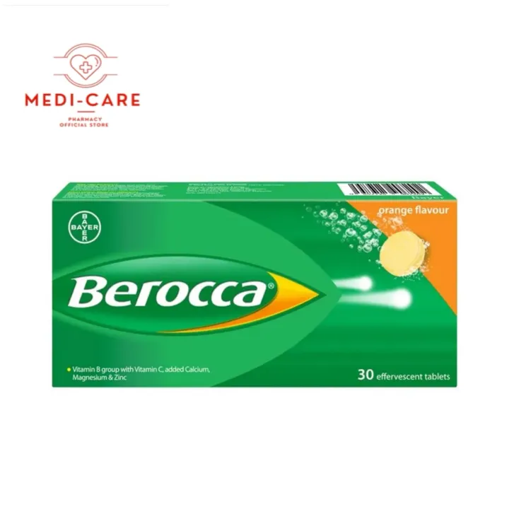 [READY STOCK] BEROCCA ORANGE EFFERVESCENT TABLETS B COMPLEX VITAMIN ...