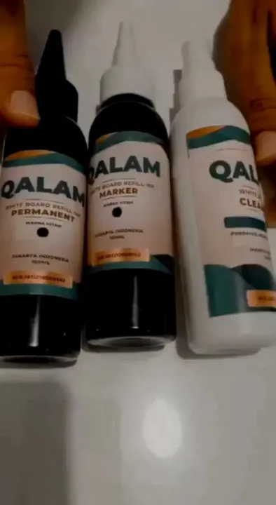 Tinta Spidol Whiteboard Qalam 250 ml warna hitam isi ulang tinta | Lazada Indonesia