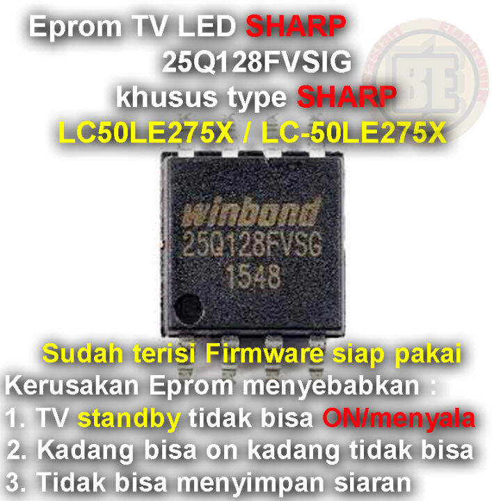 Ic Eprom Firmware TV SHARP LC50LE275X / LC-50LE275X | Lazada Indonesia