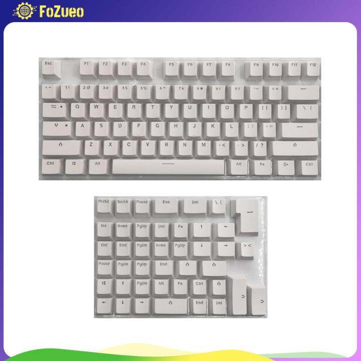 FoZueo PBT Keycaps Anti-Grease Mini for 61 64 68 71 82 84 Layout ...