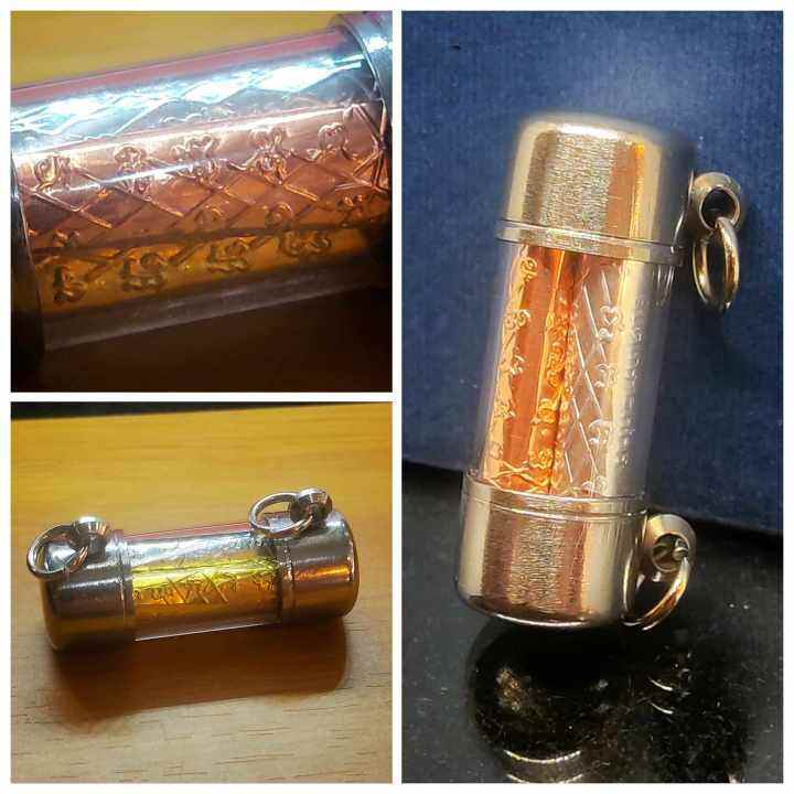 全功效钻石经文符筒Yant Kropetch Takrut/Diamond Armour Yantra Takrud/Diamond ...