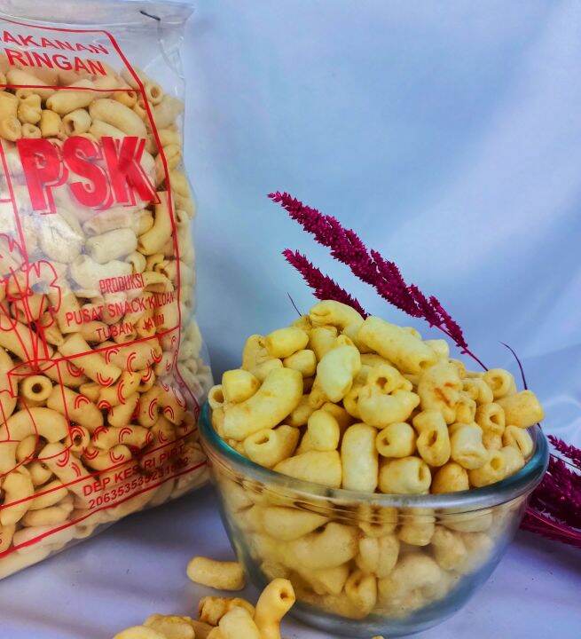 Makanan Ringan Snack Krupuk Makroni Mini 500gr Cemilan Snack Cemilan ...