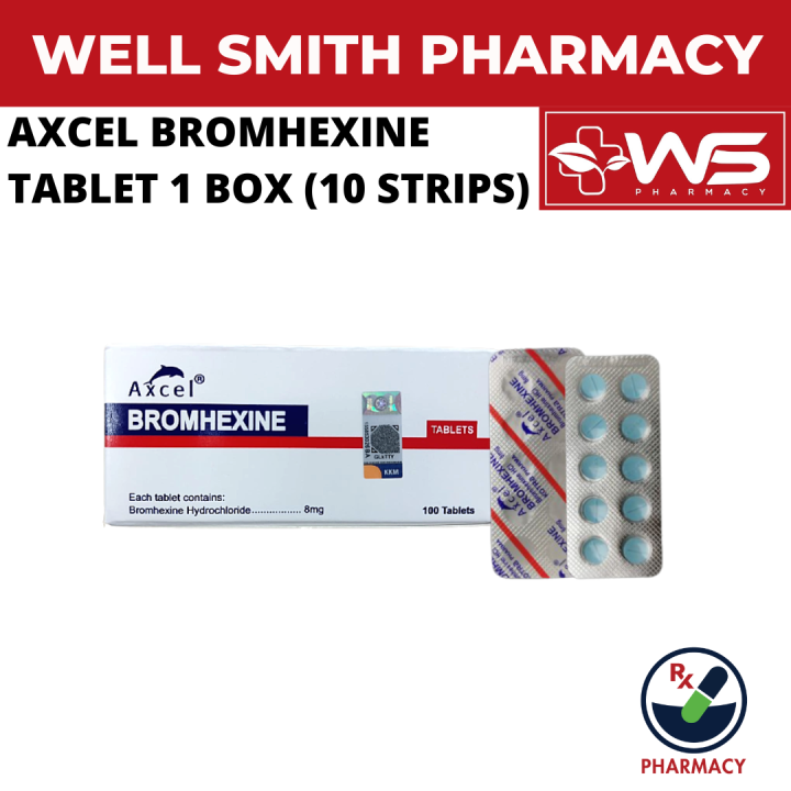 AXCEL BROMHEXINE TABLET ( CLEAR COUGH AND PHLEGM) | Lazada