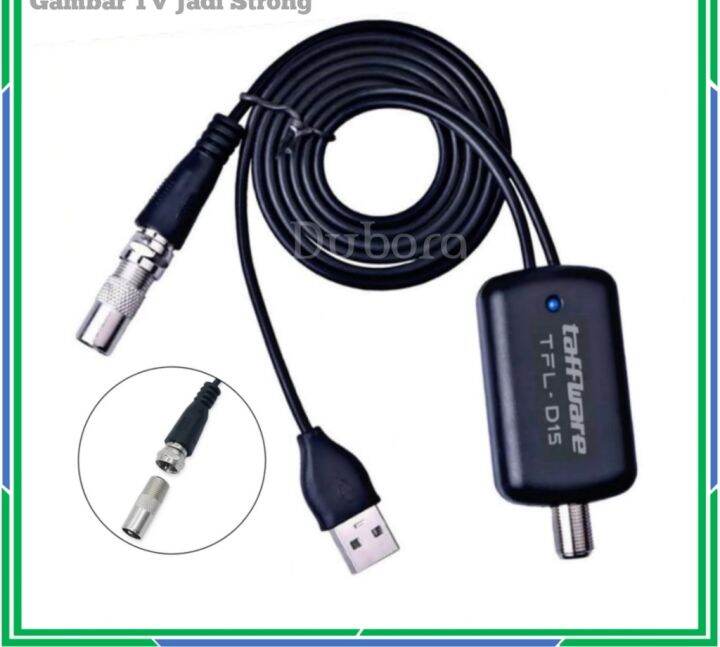 Penguat Sinyal Antena TV Amplifier Booster DVB-T2 TFL-D15 | Lazada ...