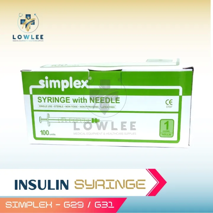 Insulin Syringe 1cc Simplex (100pcs) | Lazada PH