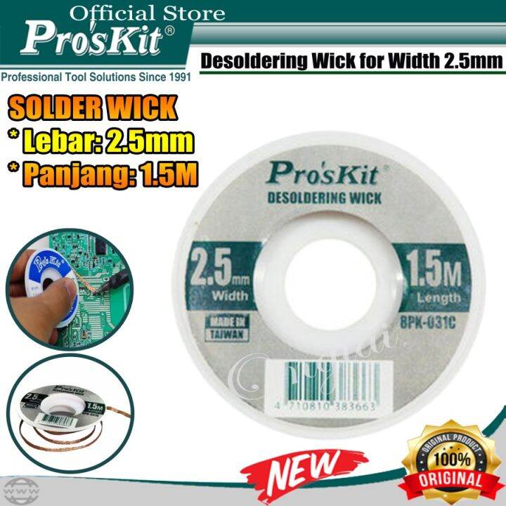 PRO'SKIT Desoldering Wick Proskit 8PK-031C Solder wick 2515 ORIGINAL | Lazada Indonesia