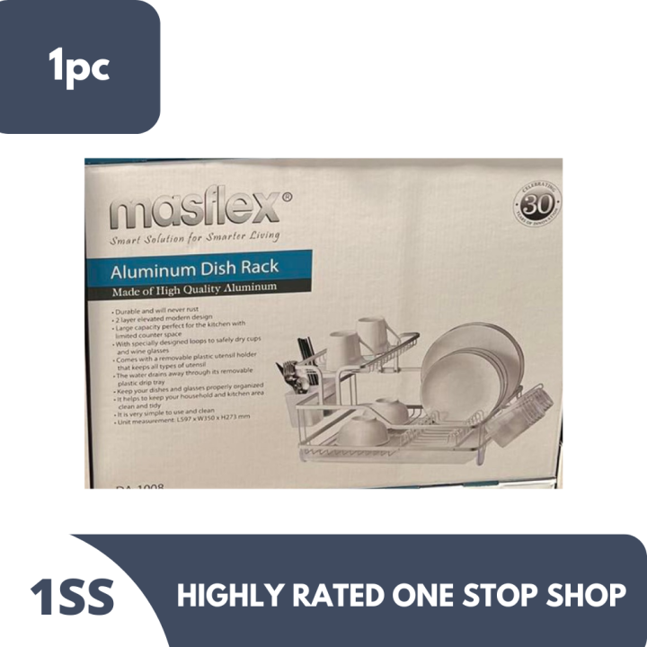 Masflex Aluminum Compact Dish Rack | Lazada PH