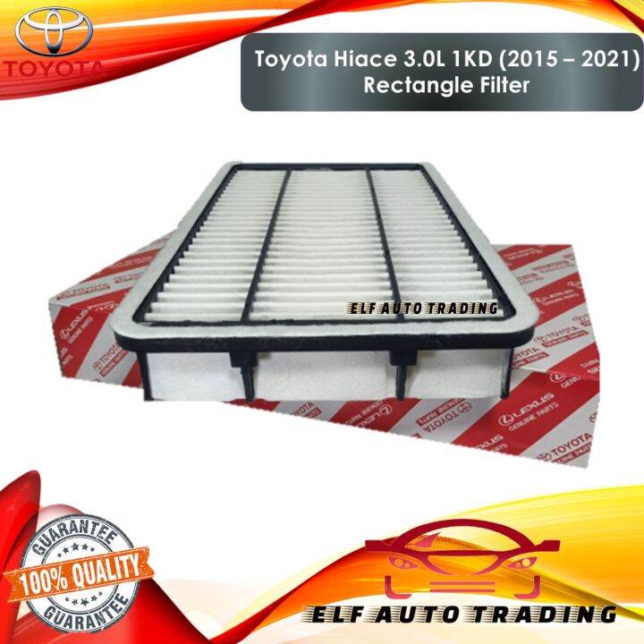 Engine Air Filter for Toyota Hiace 3.0L 1KD (2015 - 2021) - Rectangle ...