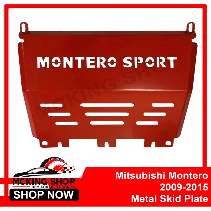 Mitsubishi Montero 2009-2015 Metal Skid Plate (Red) | Lazada PH