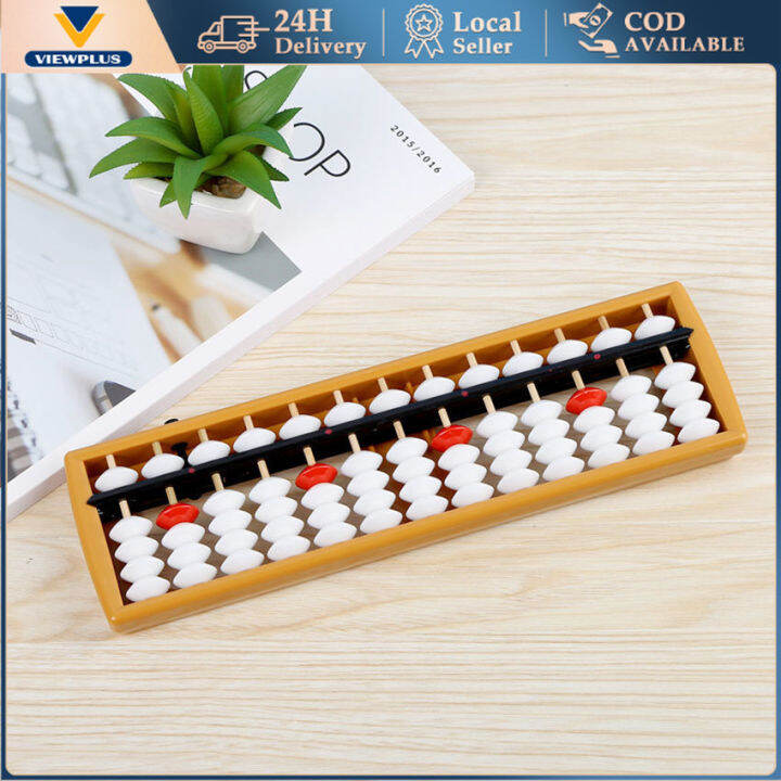 Portable 13 Digits Column Abacus Arithmetic Soroban Calculating ... Portable 13 Digits Column Abacus Arithmetic Soroban Calculating ...