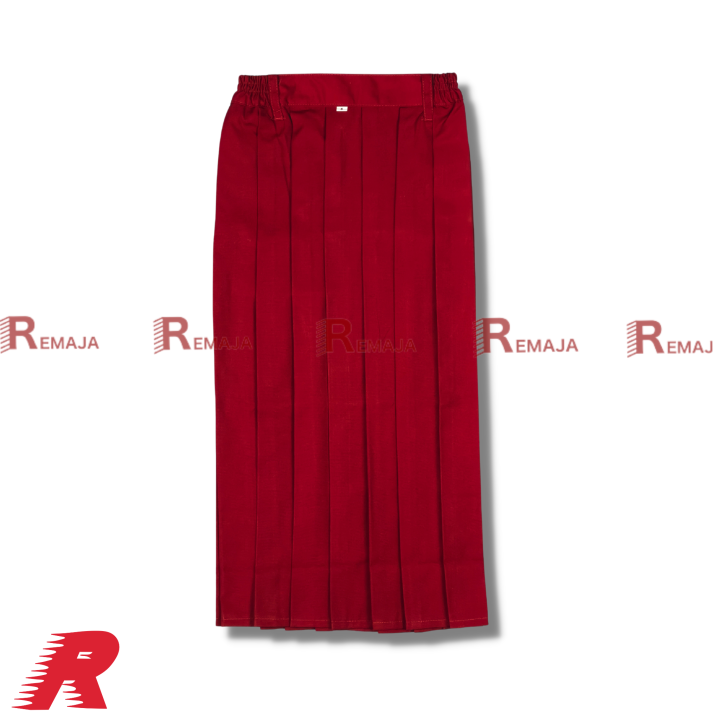 Rok Sekolah Bawahan SD Panjang 7-12 Tahun Warna Merah | Lazada Indonesia