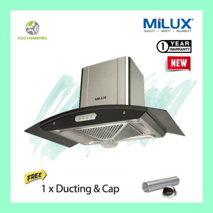 Milux Chimney Hood MHC-G5577 Cooker Hod Designer Hood | Lazada