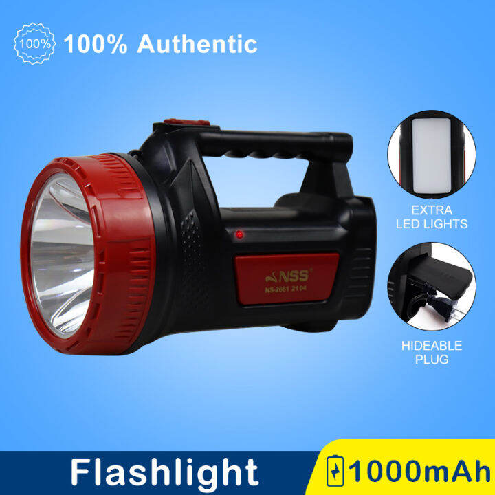NSS Powerful LED flashlight 1000mHA Super battery life Outdoor ...