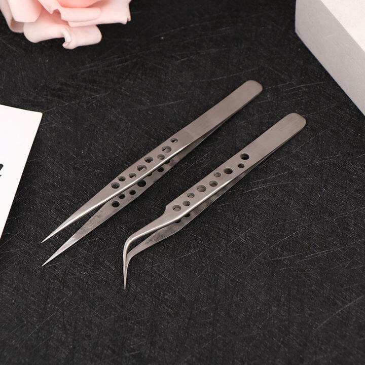 Industrial Tweezers Curved Straight Tip Precision Tweezers For Cell ...