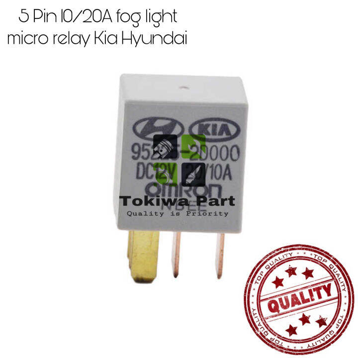 5 Pins Original Proton Suprima Exora Preve 10A 20A Fog Light Micro ...