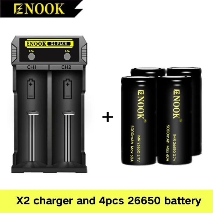 Enook X2 Plus 18650 21700 26650 Battery Charger | Lazada PH