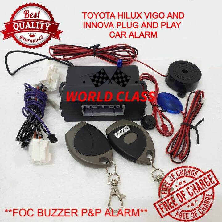 TOYOTA HILUX VIGO / INNOVA PLUG AND PLAY CAR ALARM | Lazada