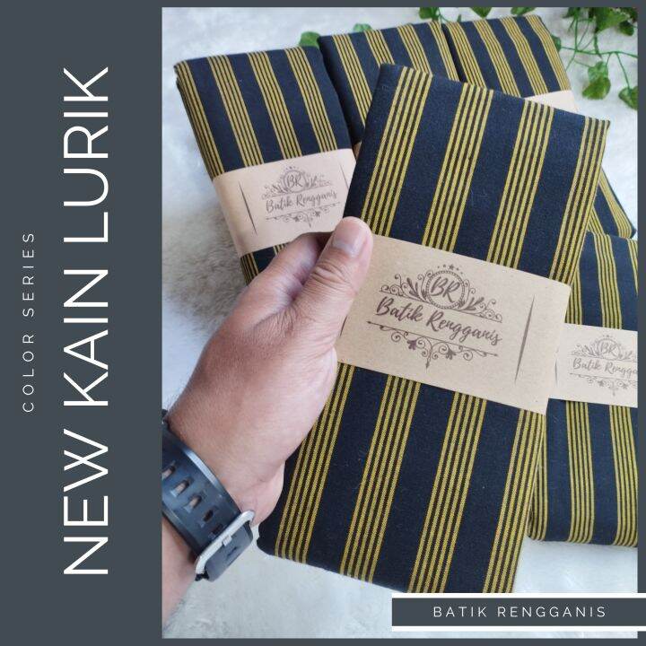 Kain Lurik Bahan Surjan Jogja Lurik Coklat Klasik / Bahan Sorjan / Baju ...