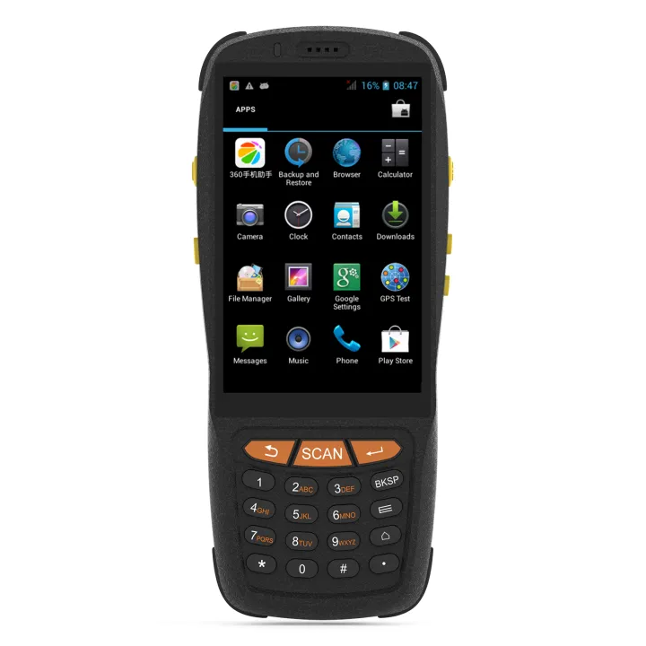 Barcode Scanner Android PDA Handheld POS Terminal Inventory Machine 1D ...