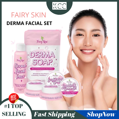 #TOP TRENDING Original Fairy Derma Facial Set Whitening Glowing Blemish ...