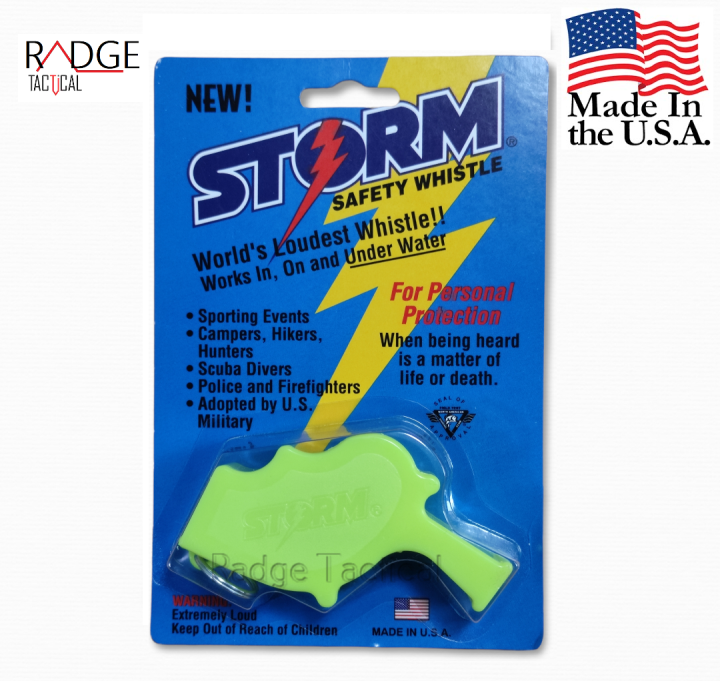 STORM Safety Whistle World's Loudest Whistle All Weather Survival ...