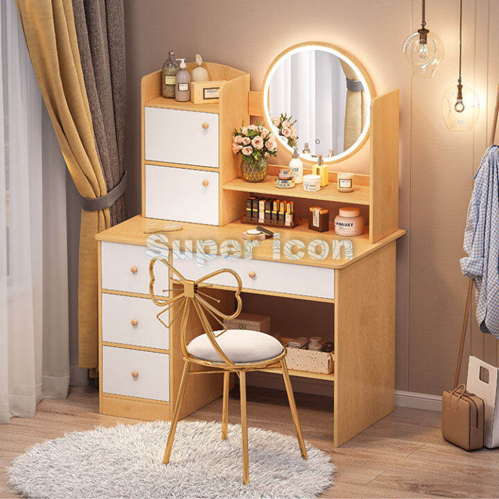 Dressing Table Bedroom Minimalist Modern Ins Dressing Table Organizer ...