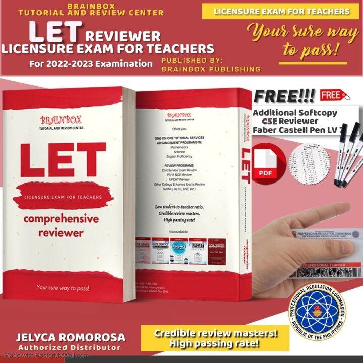 Brainbox LET Reviewer 2023 (General and Professional Education) 2 in 1 ...