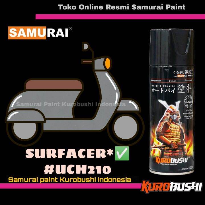 Samurai Paint EPOXY UC H210 UnderCoats Surfacer Epoksi uch210 Grey Cat ...