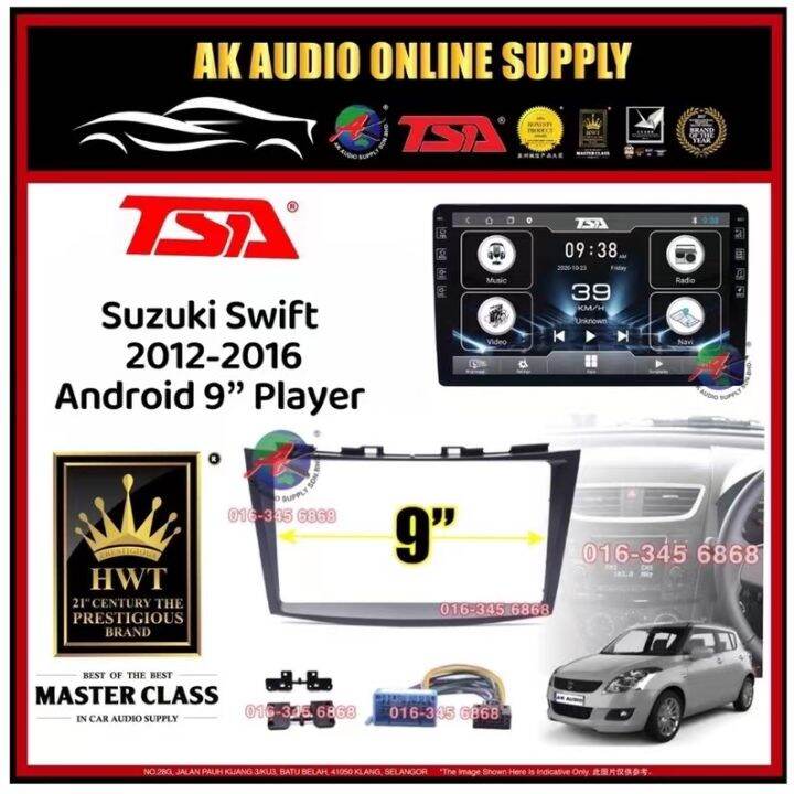 T5 DSP CarPlay TSA Suzuki Swift 2012 2013 - 2016 Android 9'' inch Car ...