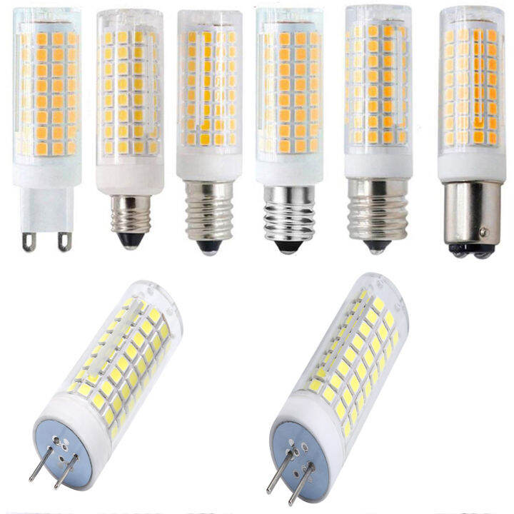 Ranpo Dimmable ไม่มี Mini หลอดไฟ LED ข้าวโพดหลอดไฟ G8 BA15D E11 E12 E14 E17 G4 G9 102LEDs ...