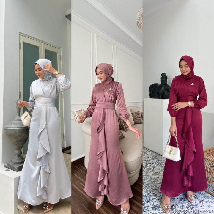 TASYI DRESS GAMIS KONDANGAN, PESTA, LAMARAN, WISUDA WANITA ELEGAN MODEL ...