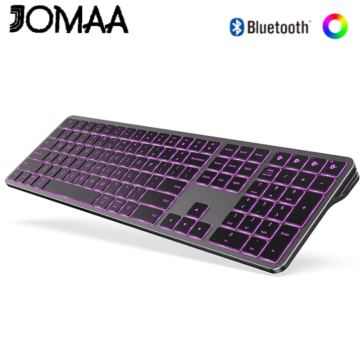 Jomaa Bluetooth Keyboard And Mouse Backlit Bluetooth Keyboard Multi